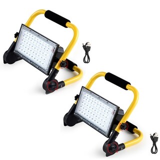 Rechargeable Solar Portable Folding LED Work Light 7000k Outdoor Work ...