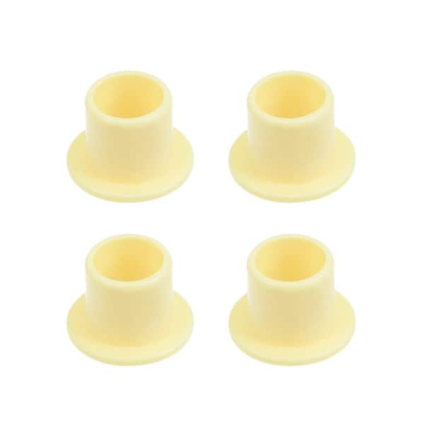 Flanged Sleeve Bearings POM Wrapped Oilless Bushings Yellow 4pcs - Bed ...