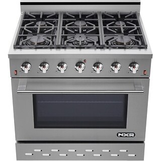 36" Stainless Steel Liquid Propane Gas Range & Under Cabinet Hood ...