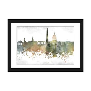 iCanvas "Washington Skyline" by WallDecorAddict - Bed Bath & Beyond ...