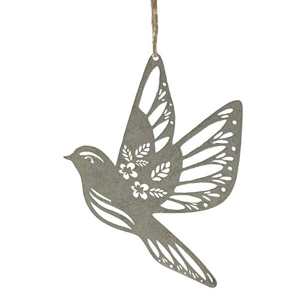 Silver Bird In Flight Ornament - Bed Bath & Beyond - 40374402