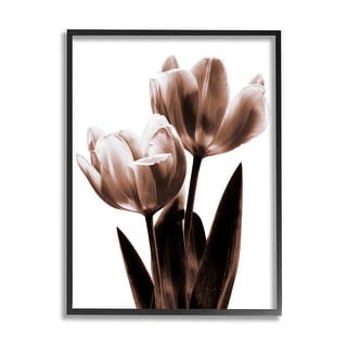 Stupell Modern Tulip Silhouette Duo Framed Giclee Art by Caroline Kelly ...