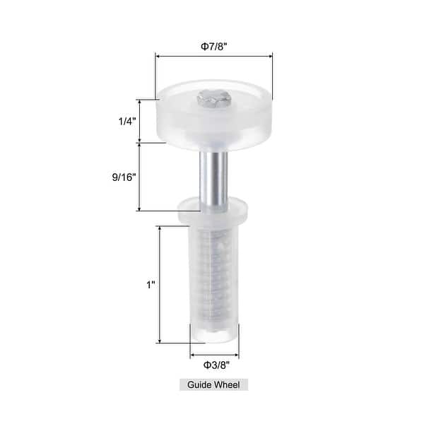 8pcs Bi-Fold Closet Spring 7/8" OD Loaded Top Roller Guide Wheel ...