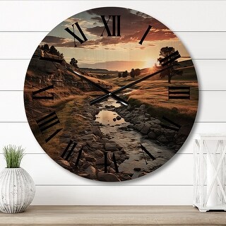 Designart "Yellow Green Nebraska Landscape Prairies" Landscapes ...