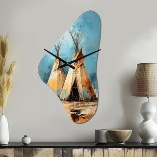 Yellow Native Tipi Rhythms Collage III - Native American Art Wall ...