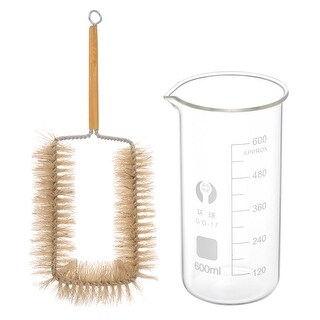 600ml Tall Form Glass Beaker with Brush, 3.3 Glass Graduated Measuring ...