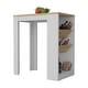 Wine Storage Pedestal Kitchen Island Livingroom Main Table w/ 2 ...