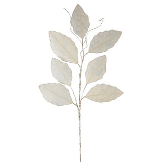Set of 12 Silver Magnolia Leaf Artificial Sprays 31.5" - Bed Bath ...