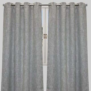Rodeo Home Colony Solid Linen Look Blackout Curtain Panels (Set of 2 ...