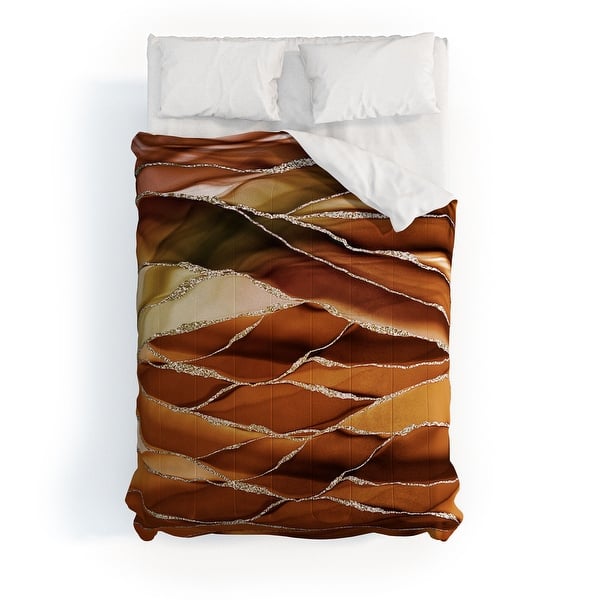Utart Desert Hot Copper Marble Landscapes Made To Order Full Comforter ...