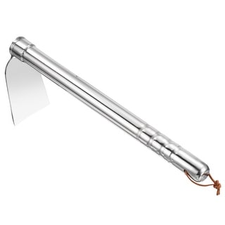 15.35" Stainless Steel Hoe Garden Cultivator Hoe Rake Hand Tool, Silver ...