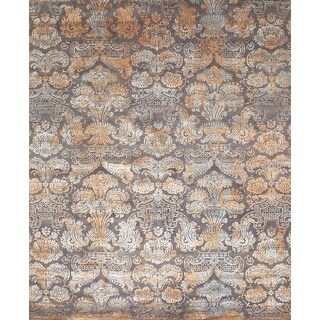 Ahgly Company Machine Washable Contemporary Dark Almond Brown Area Rugs ...