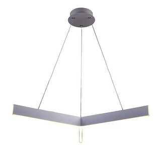 LED Pendant Lighting with Metal and Acrylic Frame - Bed Bath & Beyond ...