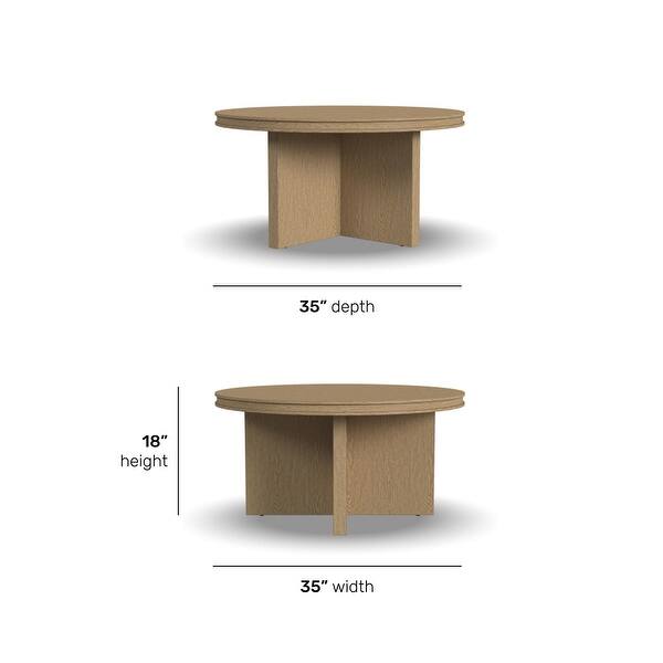 Waterfall Round Coffee Table by Flexsteel - Bed Bath & Beyond - 40447134