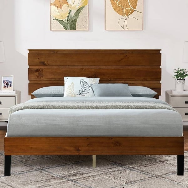 pine frame bed