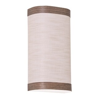 Eden 12-inch Chocolate LED Wall Sconce, Jute Shade - Bed Bath & Beyond ...