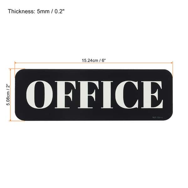 Office Sign, Acrylic Self Adhesive Door Sign Sticker Waterproof Label ...