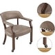 Dining Chairs with Casters Solid Wood Frame Poker Table Chairs - Bed ...