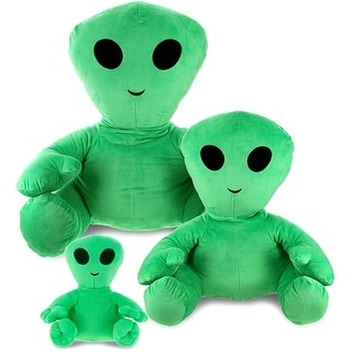 DolliBu Plush Alien Stuffed Toys - Soft Huggable Green Alien Plush Kit ...
