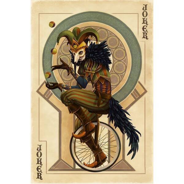 Joker - Playing Card - LP Artwork (Cotton/Polyester Chef's Apron) - Bed ...