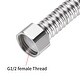 Corrugated Stainless Steel Water Line 3.9inch Long G1/2 Female ...