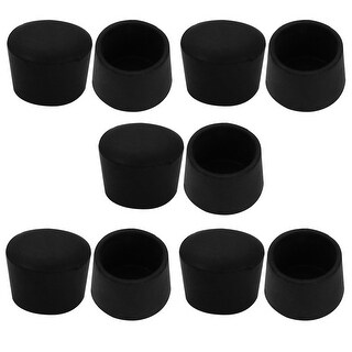 10pcs Furniture Desk Chair Round Rubber Leg Tip Cap 35mm Inner Dia ...