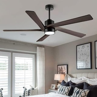 AeroBlade 64" 5-Blade 6-Speed Ceiling Fan with LED Light - Bed Bath ...