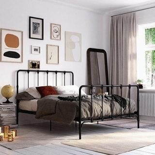 Full Size Metal Bed with Under Bed Storage Black - Bed Bath & Beyond ...