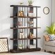 5-Tier Industrial Bookshelf, Heavy-Duty Bookcase and Bookshelves with ...