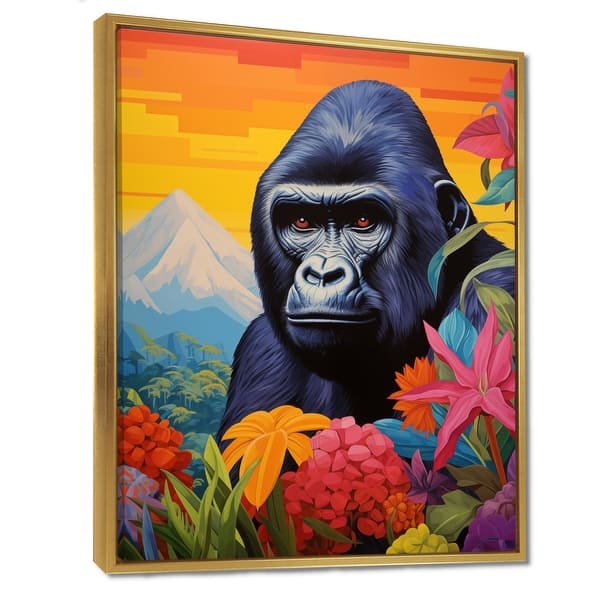 gorilla wall mural