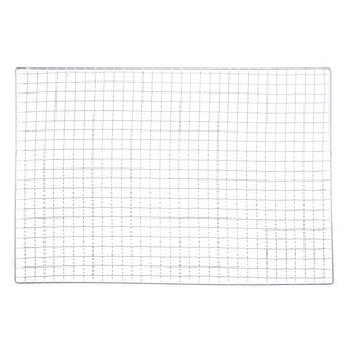 2pcs Square BBQ Grill Net 13.4"x16.9" Galvanized Iron Barbecue Mesh for ...