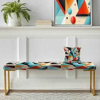 Designart - Revival Triangular Geometric Pattern - Geometric ...