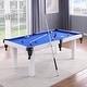 Eco-Pro Outdoor/Indoor Slate Pool Table with Pro Accessories 7ft - Bed ...