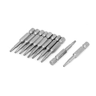 1/4 x50mmxTS10 Magnetic Electric Pentacle Star Head Screwdriver Bits ...