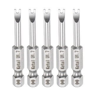 5pcs 1.7mm Magnetic Spanner U Type Screwdriver Bit 1/4" Hex Shank 2 ...