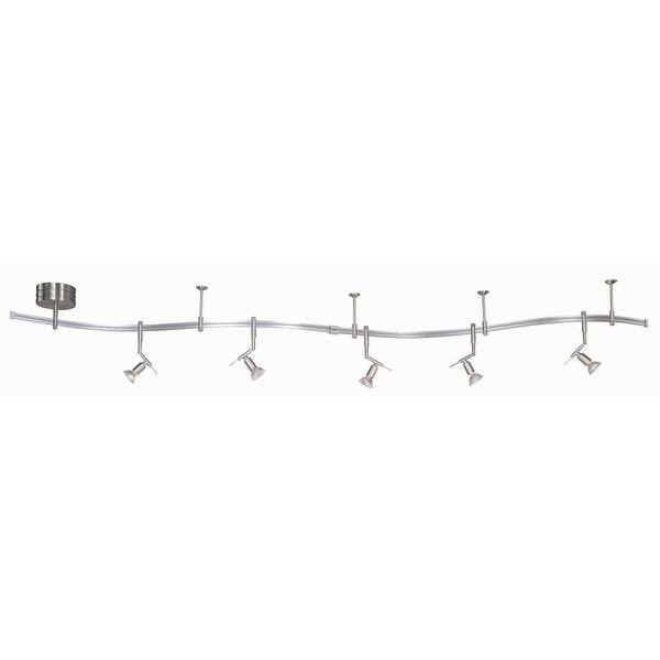 Kovacs GK P4035 5 Light Monorail Track Light Kit - Brushed nickel - Bed ...