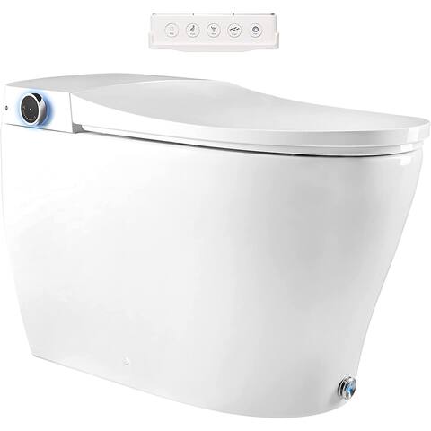 In-wall Smart Toilet Combo Set - Toilet Bowl With Bidet Seat, Tank And ...