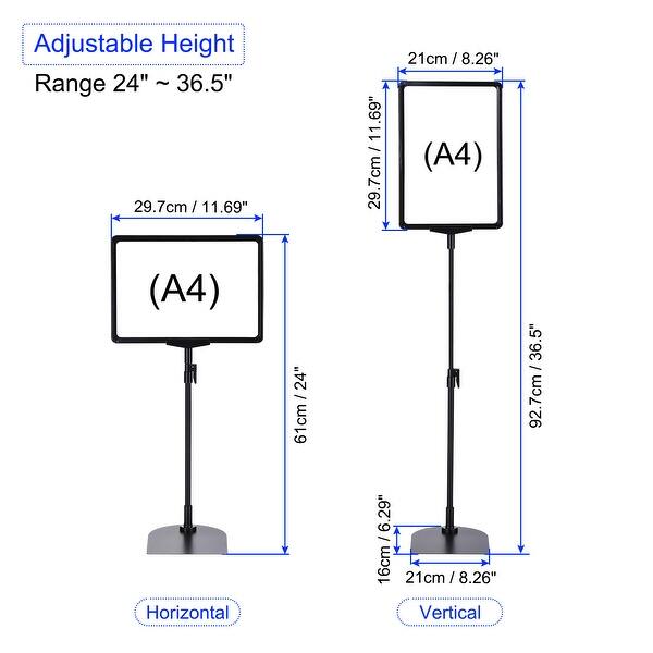 Adjustable Sign Holder Stand Frame Poster Stands for Display Standing ...