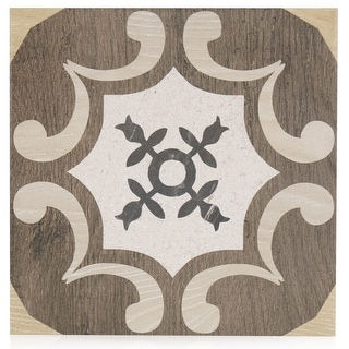 Industry Tile 8x8 Art Wood W/ Stone Design 8 Porcelain Tile (11.20 Sq ...
