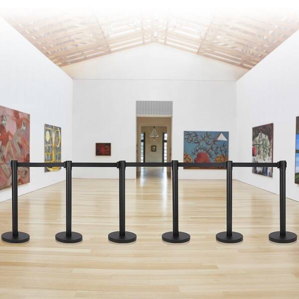 Crowd Control Stanchion with 6.5FT Retractable Belt Stanchion Set - Bed ...