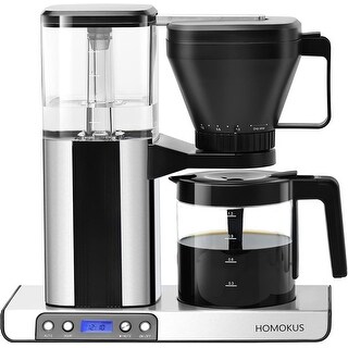 8 Cup Drip Coffee Maker - Stainless Steel Coffee Maker - Programmable ...