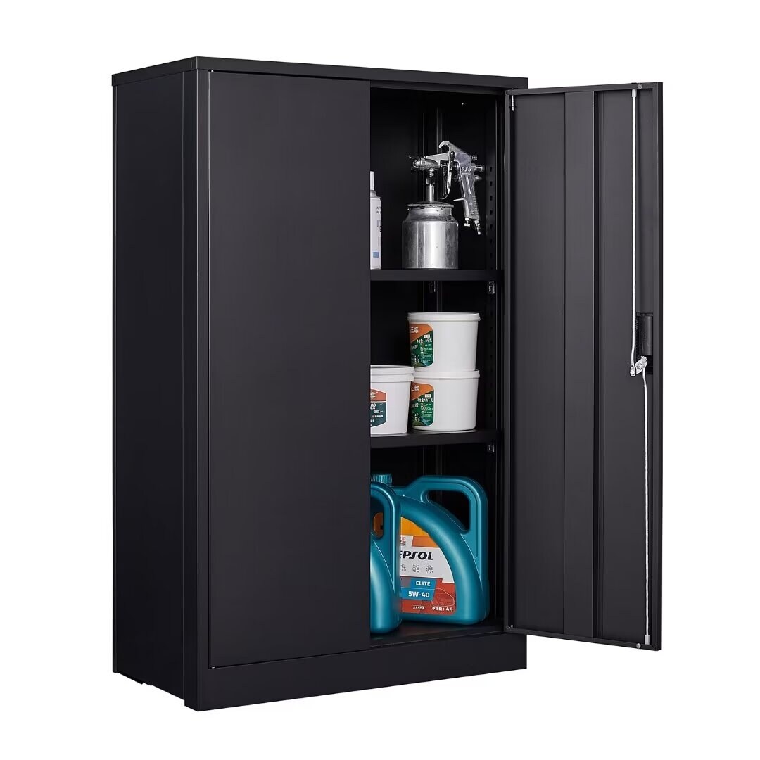 Metal with lock and Adjustable Shelf Folding Storage Locker Cabinet 25.6 13.8 42 Bed Bath Beyond 40207869