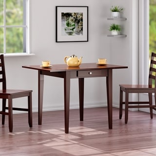 Hamilton Double Drop Leaf Dining Table, Walnut - 41.73"W x 30.55"D x 29.13"H - Bed Bath & Beyond ...