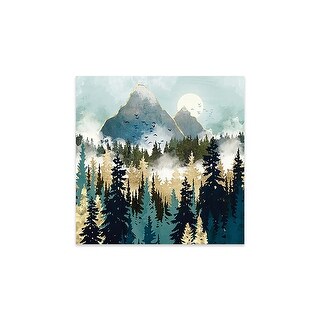Misty Pines Print On Acrylic Glass by SpaceFrog Designs - Bed Bath ...