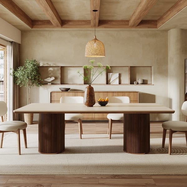 light brown marble table