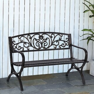 Metal outdoor garden benches-Modern furniture - Bed Bath & Beyond ...