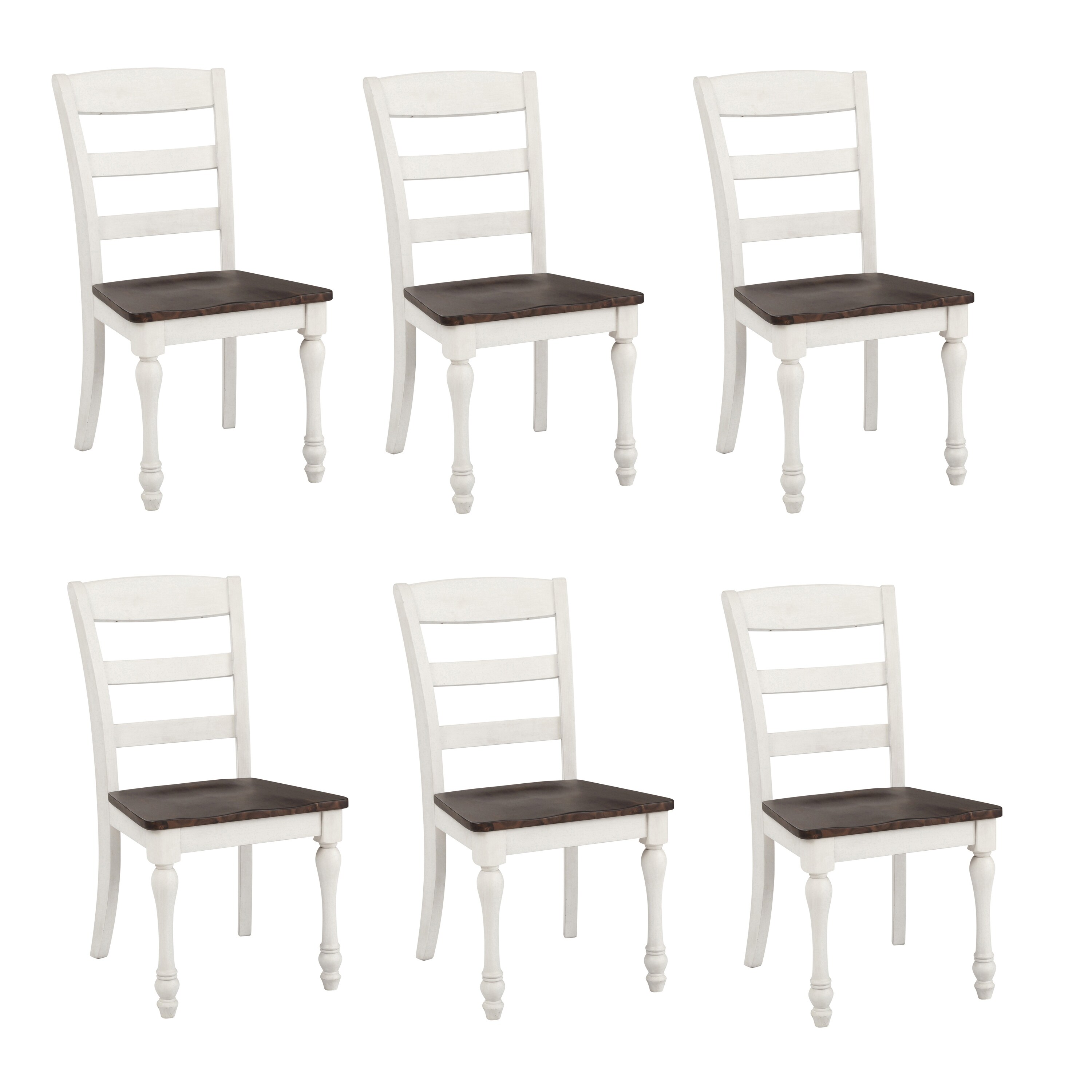 Set of 6, Ladder Back Dining Chairs - Bed Bath & Beyond