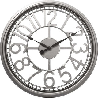 Westclox 20 In. Silver Open Dial Wall Clock - 1 Each - Frame: Silver ...