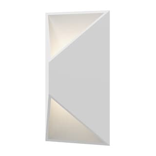 Prisma 2-light ADA Textured White LED Outdoor Wall Sconce - Bed Bath ...