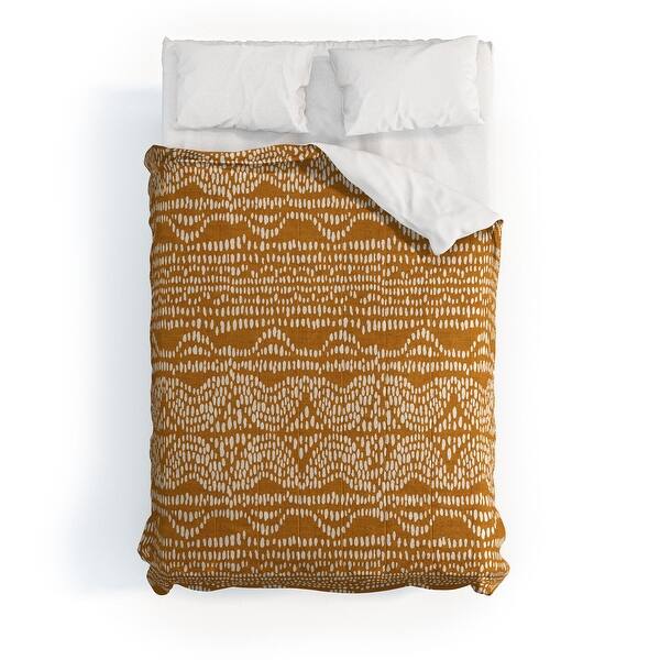 Iveta Abolina Dripping Dots Caramel Made To Order Full Comforter Set ...